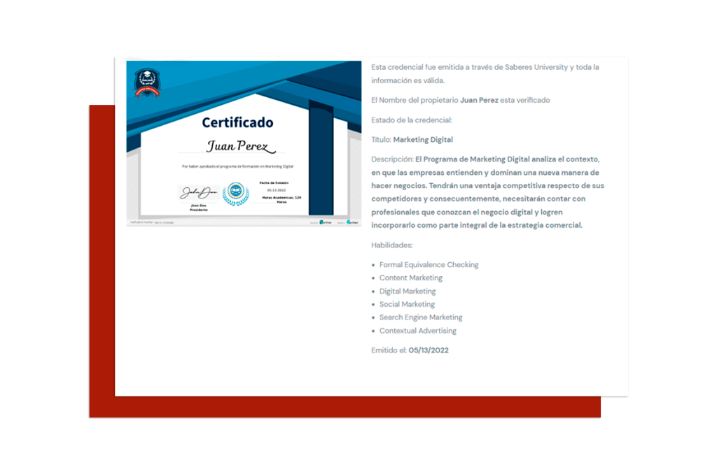 Validación de Documentos – Saberes Corporate University